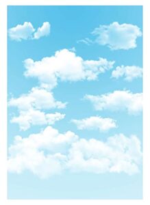 allenjoy 5x7ft spring photography blue sky backdrop white cloud newborn baby children kids cartoon background props photocall photobooth photo studio