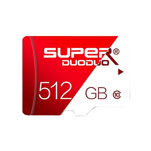 512GB Micro SD Card with SD Card Adapter High Speed TF Card/Micro SD Memory Cards 512GB for Smartphone,Computer,Tachograph,Tablet,Camera