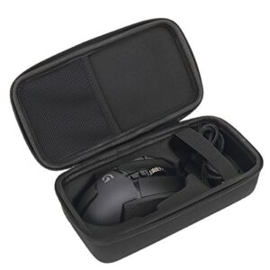 aproca hard travel storage case compatible with logitech g502 proteus spectrum rgb tunable gaming mouse(black-large.)