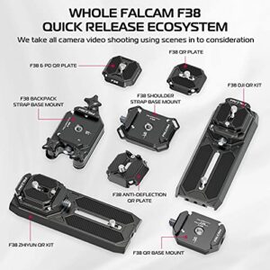 ULANZI FALCAM F38 Camera Quick Release Plate Compatible with PD Capture Camera Clip V3, 38mm Standard Mounting Adapter w 1/4" Screw, Fits for Sony Canon Monopod DSLR Slider (Top Plate Only)