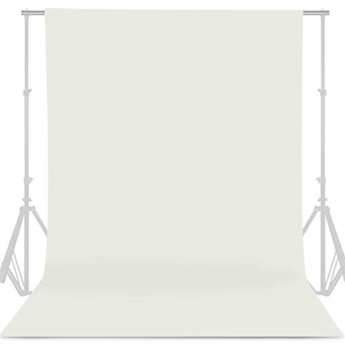 GFCC Ivory Backdrop Photography Background - 6FT x 10FT Photo Backdrop for Photoshoot Photography Video Recording Background Screen Picture Curtain