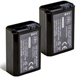 bm premium 2 np-fw50 batteries for sony zv-e10, a6100, a6400, dsc-rx10 iv, dsc-rx10 iii, dsc-rx10 ii, dscrx10, alpha 7, alpha 7r, a7, a7r, a7r ii, a7s, a7s ii, a3000, a5000, a5100, a6000, a6300, a6500