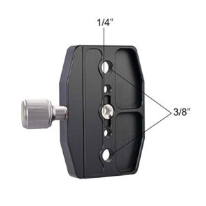 Fotoconic CL-90N Quick Release Clamp with arca Swiss clamp Plate Aluminum Alloy for Tripod or Monopod Compatible