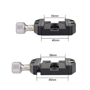 Fotoconic CL-90N Quick Release Clamp with arca Swiss clamp Plate Aluminum Alloy for Tripod or Monopod Compatible