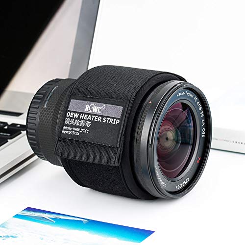 USB Lens Dew Heater, Lens Warmer Strip with Temperature Regulator Condensation Prevention for Telescopes Camera DSLR Lens Telescope Eyepieces 80mm-110mm in Diameter