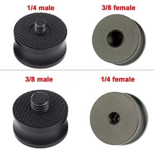 1/4" Male to 3/8" Female Camera Tripod Screw Converter Adapter,3/8" Female to 1/4" Male Thread Camera Tripod Screw Mount Convertor Adapter for Tripod Monopod Ballhead Camera