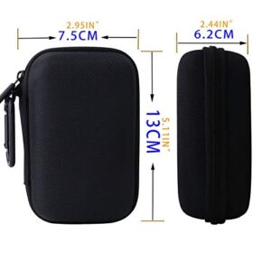 waiyu Hard EVA Carrying Case for Panasonic LUMIX DC-ZS70K/ZS80/ZS60 Digital Camera, Digital Camera Case (Black)