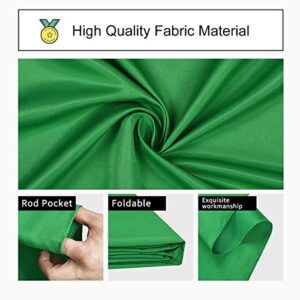 Green Screen Backdrops, Portable Solid Color Photography Backdrops Cloth, 6.0 x 9.0 ft Collapsible Green Backdrop Background for Photography, Video Studio