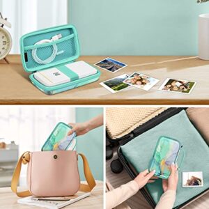 Fintie Protective Case for Kodak Step/Kodak Mini 2 HD/Kodak PRINTOMATIC/Kodak Smile Camera & Printer - Shockproof Hard Shell Carrying Case with Inner Pocket, Emerald Marble