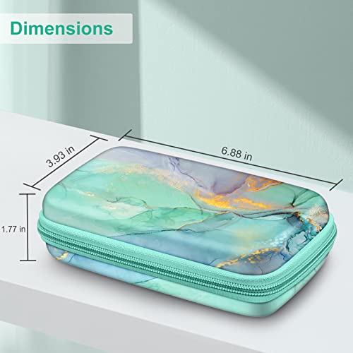 Fintie Protective Case for Kodak Step/Kodak Mini 2 HD/Kodak PRINTOMATIC/Kodak Smile Camera & Printer - Shockproof Hard Shell Carrying Case with Inner Pocket, Emerald Marble