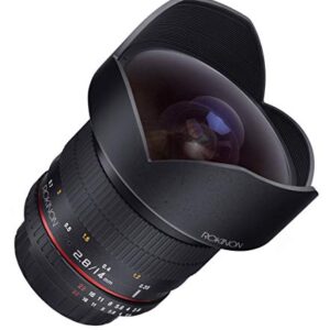 Rokinon FE14M-C 14mm F2.8 Ultra Wide Lens for Canon (Black)