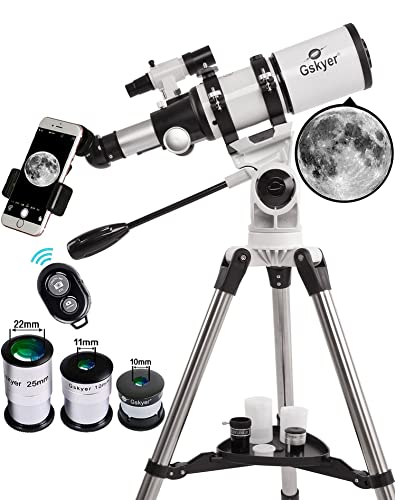 Gskyer Telescope, Telescopes for Adults, 80mm AZ Space Astronomical Refractor Telescope, Telescope for Kids, Telescopes for Adults Astronomy, German Technology Scope