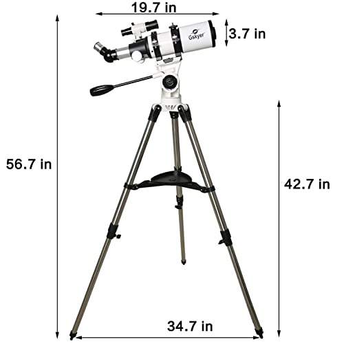 Gskyer Telescope, Telescopes for Adults, 80mm AZ Space Astronomical Refractor Telescope, Telescope for Kids, Telescopes for Adults Astronomy, German Technology Scope