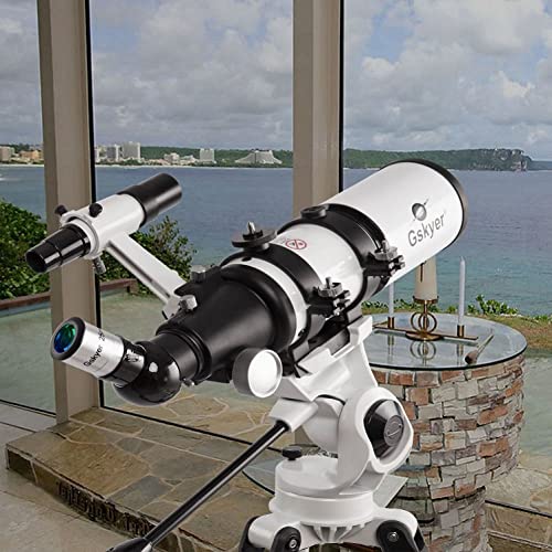 Gskyer Telescope, Telescopes for Adults, 80mm AZ Space Astronomical Refractor Telescope, Telescope for Kids, Telescopes for Adults Astronomy, German Technology Scope