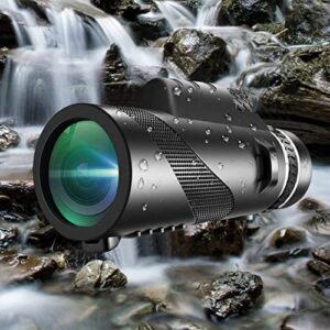 80x100 Monocular-Telescope High Powered Monocular for Adults Monocular for Smartphone Adapter Monocular Telescope Hunting Wildlife Bird Watching Travel Camping Hiking