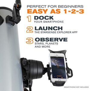 StarSense Explorer DX 130AZ Smartphone App-Enabled Telescope – Works with StarSense App to Help You Find Stars, Planets & More – 130mm Newtonian Reflector – iPhone/Android Compatible