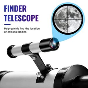 Merkmak Telescope for Kids, Astronomy Kids Telescope 360/50mm Spotting Scope, 90X Refractor Telescope, Telescopes for Astronomy Beginners with Tripod, Best Gift to Observe Deep Space Stargazing