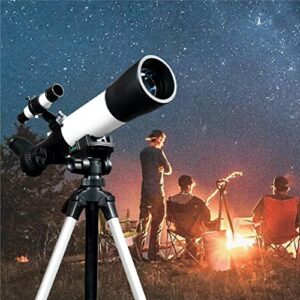 ESSENWI 70mm Refractor Telescope: 2 Eyepieces, Phone Adapter & Tripod. Fully-Coated Glass Optics for Beginners, Kids & Adults - Portable Travel Telescope.