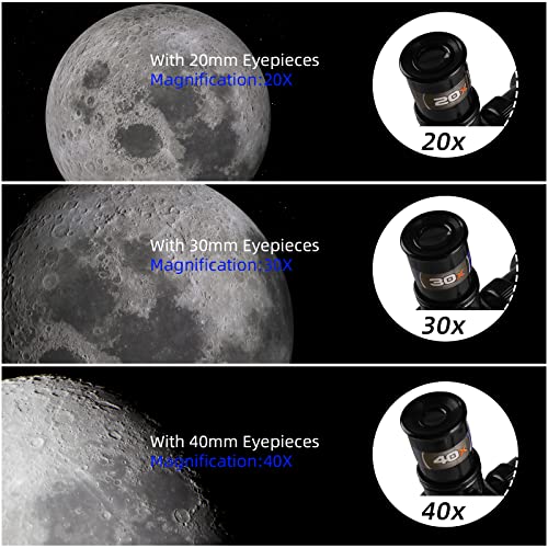 Artenjoyfine Telescope for Kids with Tripod and Finder Scope,20X 30X 40X Magnification,Portable Astronomical Landscape Telescope for Beginners and Children's Toys.