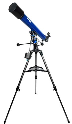 Meade Instruments – Polaris 90mm Aperture, Portable Backyard Refracting Astronomy Telescope for Beginners –Stable German Equatorial (GEM) Manual Mount – Accessories Included – Outdoors Family Fun