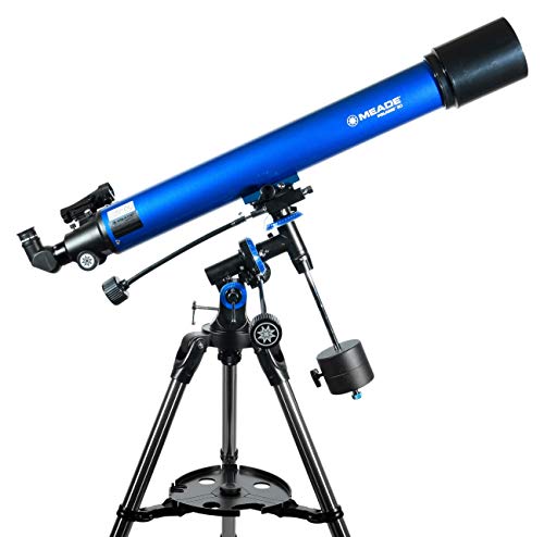 Meade Instruments – Polaris 90mm Aperture, Portable Backyard Refracting Astronomy Telescope for Beginners –Stable German Equatorial (GEM) Manual Mount – Accessories Included – Outdoors Family Fun