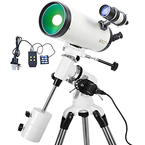 WSHZ Professional Deep Space, Telescope for Kids Adults Astronomy Beginners, Zoom 190x Refractor Telescope for Astronomy, Portable Travel Telescope with Tripod, Multi-Layer Green Film,Manual Version