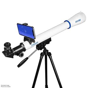 Explore One STAR50APP - 50mm Refractor Telescope w/Panhandle Mount and Astronomy APP