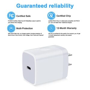 USB C Box Fast Charger Block for Samsung Galaxy A14/S21 FE/A13 5G/A23/A53/Z Fold4/S23/S22/A03S/A04S,iPhone 14/13 Pro Max/12/SE/11/8/XR,Pixel 7 Pro/6/5,GiGreen 20W Wall Charger Plug USB C Charger Brick