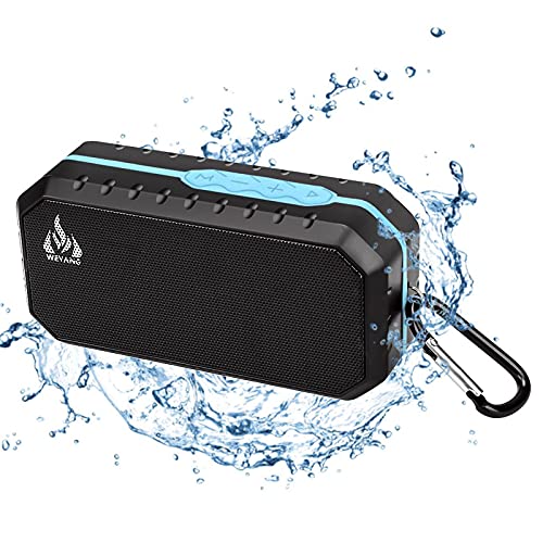 WEYANG Portable Bluetooth Speaker,IP65 Waterproof Wireless Speaker,Wireless Outdoor Bluetooth Speakers,Bluetooth 5.0,Built in micSupport Micro SD/TF Card