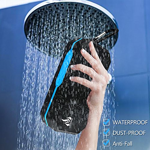 WEYANG Portable Bluetooth Speaker,IP65 Waterproof Wireless Speaker,Wireless Outdoor Bluetooth Speakers,Bluetooth 5.0,Built in micSupport Micro SD/TF Card