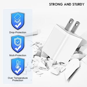 USB Charger 5v 2.4a,Cabepow [2Pack] Dual Port 12W USB Wall Plug,Charger Block Adapter Cube Replacement for iPhone Xs/XS Max/XR/X/8/7/6/Plus iPad Pro/Air/Mini, Galaxy9/8/7(ETL Certified)