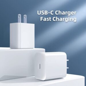 Fast Charger for iPhone, Faster Type C Power Wall Charger Plus 6FT USB C to Lightning Charging Cable, USB C Charger Block Compatible with Series and iOS Devices