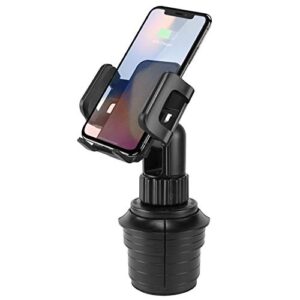 cellet car cup holder phone mount, phone holder mount cradle universal adjustable compatible for all smartphones apple iphone, samsung galaxy note, lg, moto google pixel