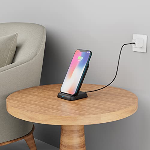 Amazon Basics 10W Qi Certified Wireless Charging Stand (No AC Adapter)