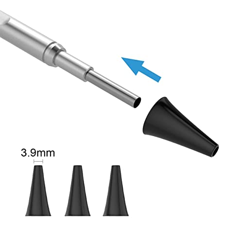 Digital Otoscope with 7.0 Inch Screen, Hiacinto 3.9mm Ear Camera with 6 LED Lights, 32GB Card, 3000 mAh Rechargeable Battery, 10Pcs Disposable Specula, 12 Ear Spoons