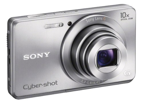 Sony Cyber-shot DSC-W690 16.1 MP Digital Camera with 10x Optical Zoom and 3.0-inch LCD (Silver) (2012 Model)