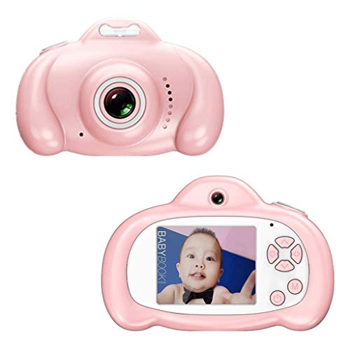 LKYBOA Child Camera -Kids Digital Camera for Girls Age 3-10, Toddler Cameras Mini Cartoon Rechargeable Video Camera with Screen and (Color : Pink)