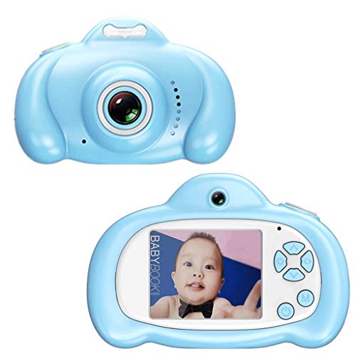 LKYBOA Child Camera -Kids Digital Camera for Girls Age 3-10, Toddler Cameras Mini Cartoon Rechargeable Video Camera with Screen and (Color : Blue)