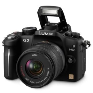 Panasonic Lumix DMC-G2 12.1 MP Live MOS Mirrorless Digital Camera with 3-Inch Touch Screen LCD and 14-42mm Lumix G VARIO f/3.5-5.6 MEGA OIS Lens (Black)