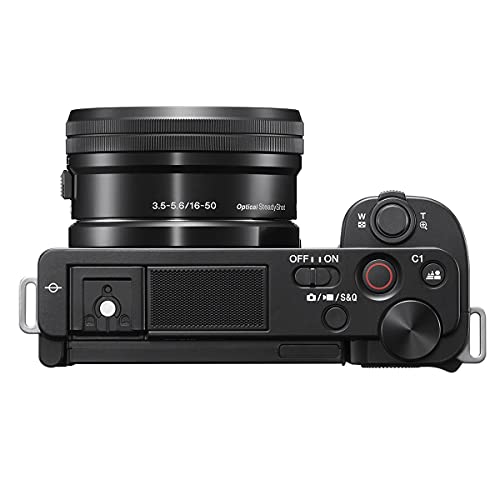 Sony ZV-E10 Mirrorless Camera with 16-50mm Lens, Black with E 55-210mm f/4.5-6.3 OSS E-Mount Lens