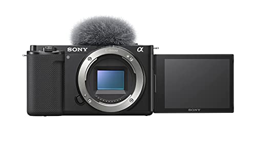 Sony Alpha ZV-E10 - APS-C Interchangeable Lens Mirrorless Vlog Camera - Black (Renewed)