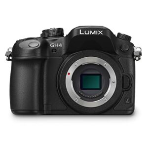 panasonic lumix gh4 body 4k mirrorless camera, 16 megapixels, 3 inch touch lcd, dmc-gh4kbody (usa black)