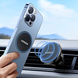 UGREEN Magnetic Phone Holder for Car Strong Magnet Cell Phone Mount Air Vent Compatible with iPhone 14 13 Pro Max Mini, iPhone 12 11 Plus SE XS XR 8 7 Smartphone