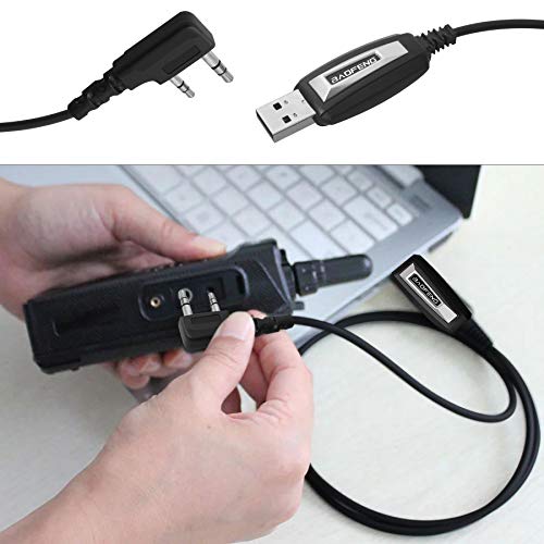 MvToe Programming Cable Compatible with Baofeng UV-5R, 5RA, 5RE, BF-F8HP, UV3R Plus, BF-888S, 5R EX, 5RX3, GA-2S, BF-F8+, H777 UV82HP Handheld ham Radio transceiver Ham Two Way ham Portable Radios