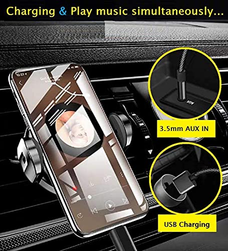 [Apple MFi Certified] Charging Audio Cable for iPhone,2 in 1 Lightning to 3.5mm Nylon Braided Aux Cord Works with Car Stereo Speaker Headphone Car Charger Compatible with iPhone13/ 12/11/XS/XR/8/7/SE