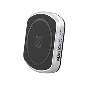 scosche mp2fm-xces0 magicmount pro2 universal flush magnetic cell phone car mount kit compatible with magsafe, iphones, galaxy, pixel & all smartphones