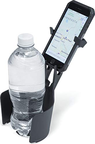 Kuryakyn 6474 Free-Flex Cup and Cell Phone Device Holder: Mounts in Cars, Trucks, Vans, UTVs with Flexible Arms Securing Various Phones/Cases, Black