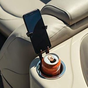 Kuryakyn 6474 Free-Flex Cup and Cell Phone Device Holder: Mounts in Cars, Trucks, Vans, UTVs with Flexible Arms Securing Various Phones/Cases, Black