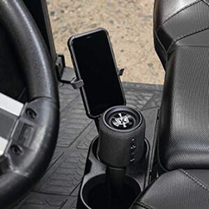 Kuryakyn 6474 Free-Flex Cup and Cell Phone Device Holder: Mounts in Cars, Trucks, Vans, UTVs with Flexible Arms Securing Various Phones/Cases, Black