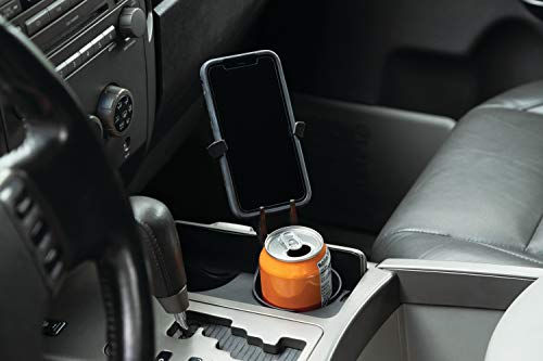 Kuryakyn 6474 Free-Flex Cup and Cell Phone Device Holder: Mounts in Cars, Trucks, Vans, UTVs with Flexible Arms Securing Various Phones/Cases, Black